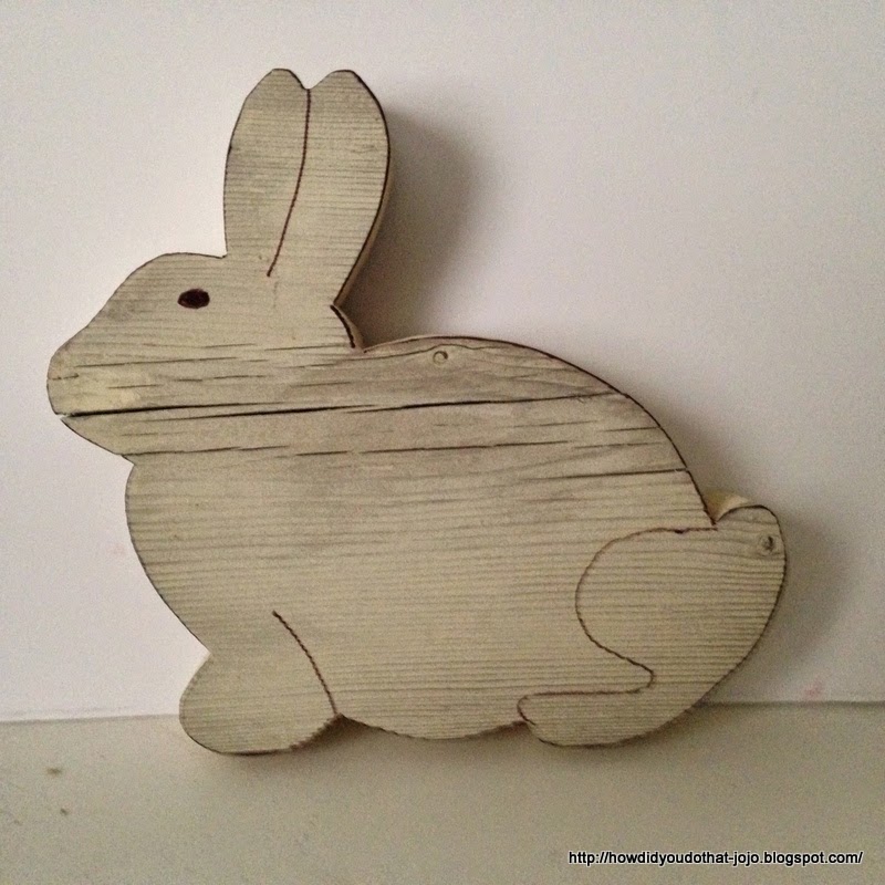 How'd You Do That?: BARN WOOD BUNNY FOR THE PORCH