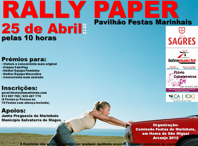 Da Janela do Mini: Rally Paper, 25 Abril