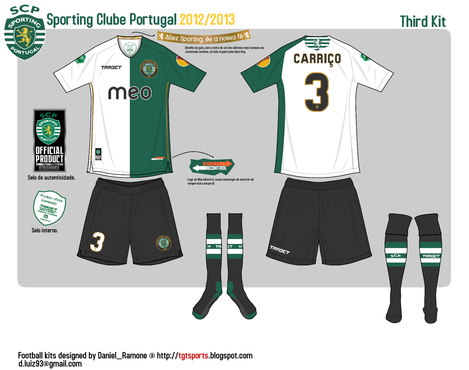 Campeonato de Mockups Camisetas de Futebol: Coleção 08 - SPORTING de ...
