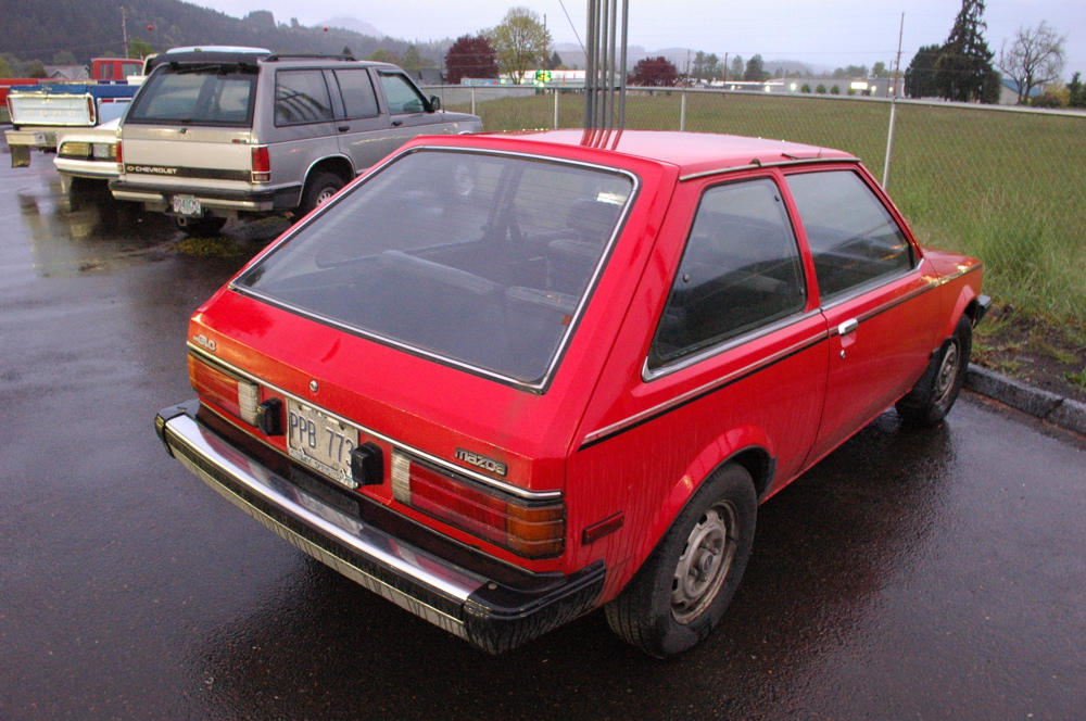 OLD PARKED CARS.: 1981 Mazda GLC.
