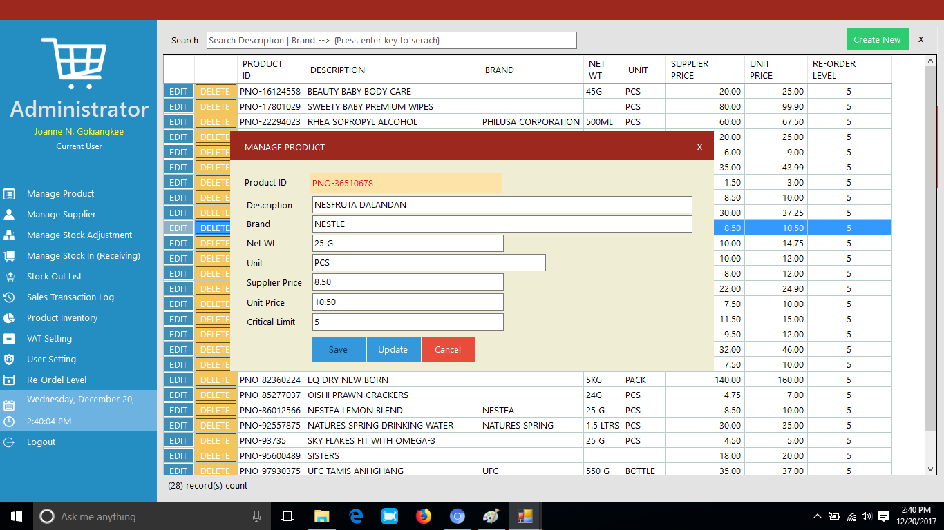 POS with Inventory System for Groceries and Convenience Store + Barcode ...