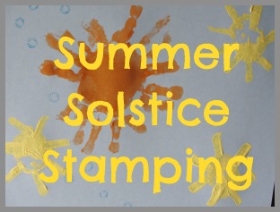 Make a Summer Solstice Handprint Sun Art Poster