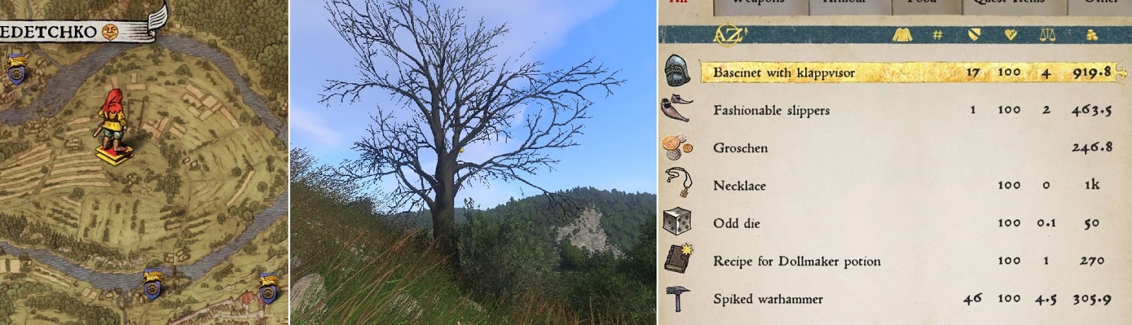 킹덤 컴 보물지도 공략 / 보물 사냥꾼 헨리의 모험 / KCD Treasure Map locations