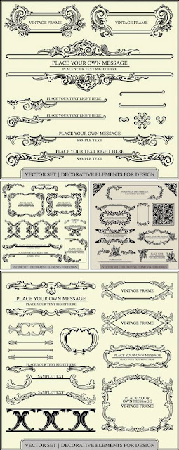 Quality Graphic Resources: Page Decoration Elements Vector
