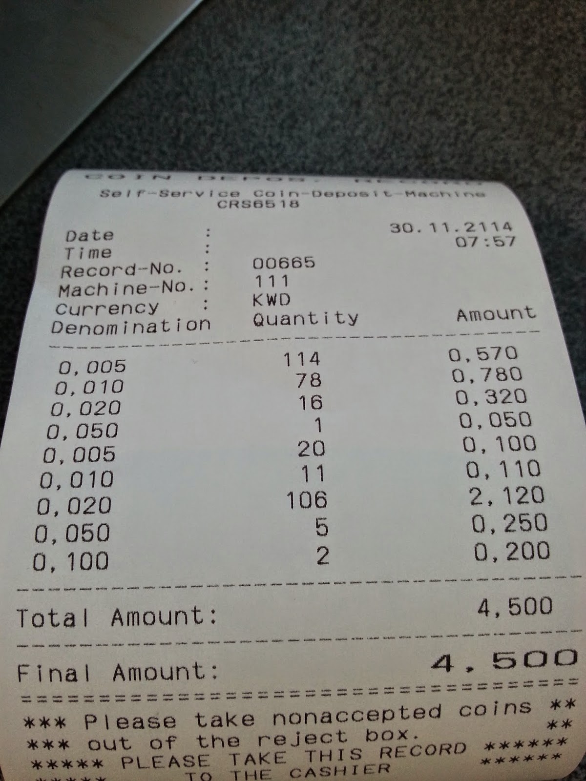 Sale in Kuwait - Tanzilaat News تنزيلات: Coin deposit machine in Police ...