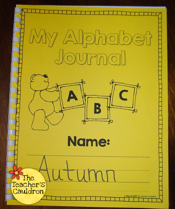 Alphabet and Vocabulary Journals - Teacher by the Beach