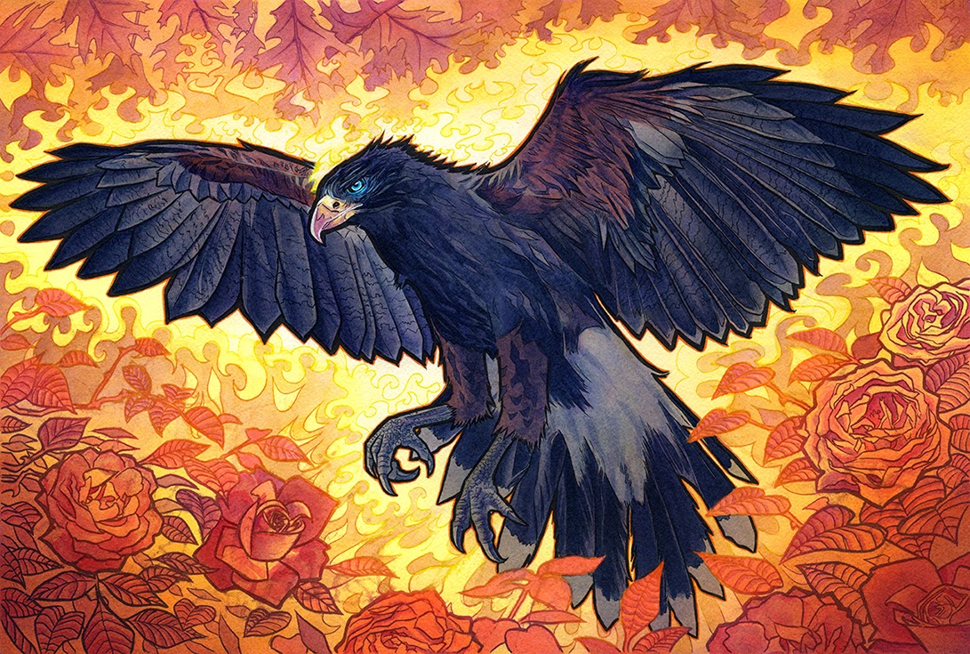 Alan Hawley Illustration: Phoenix Painting