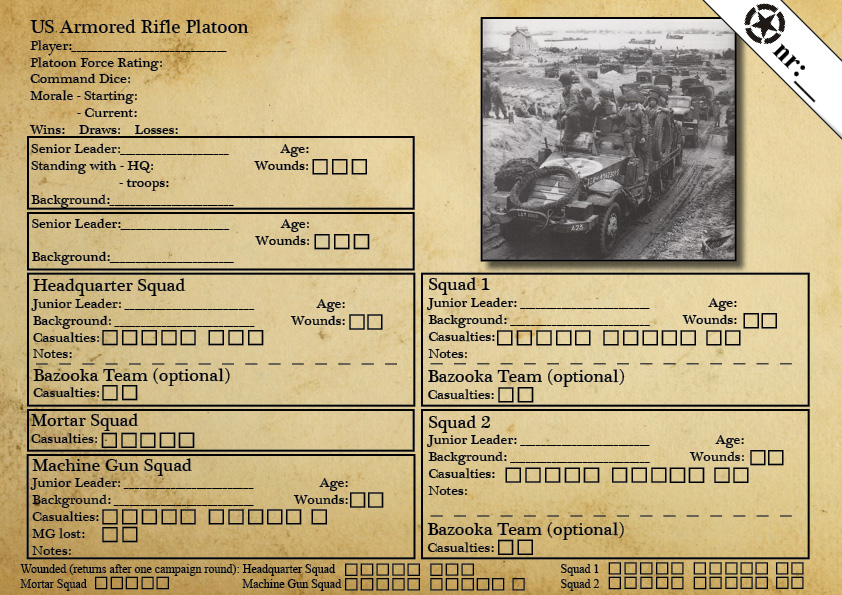 oldSarges Wargame and Model blog: COC US army unit cards