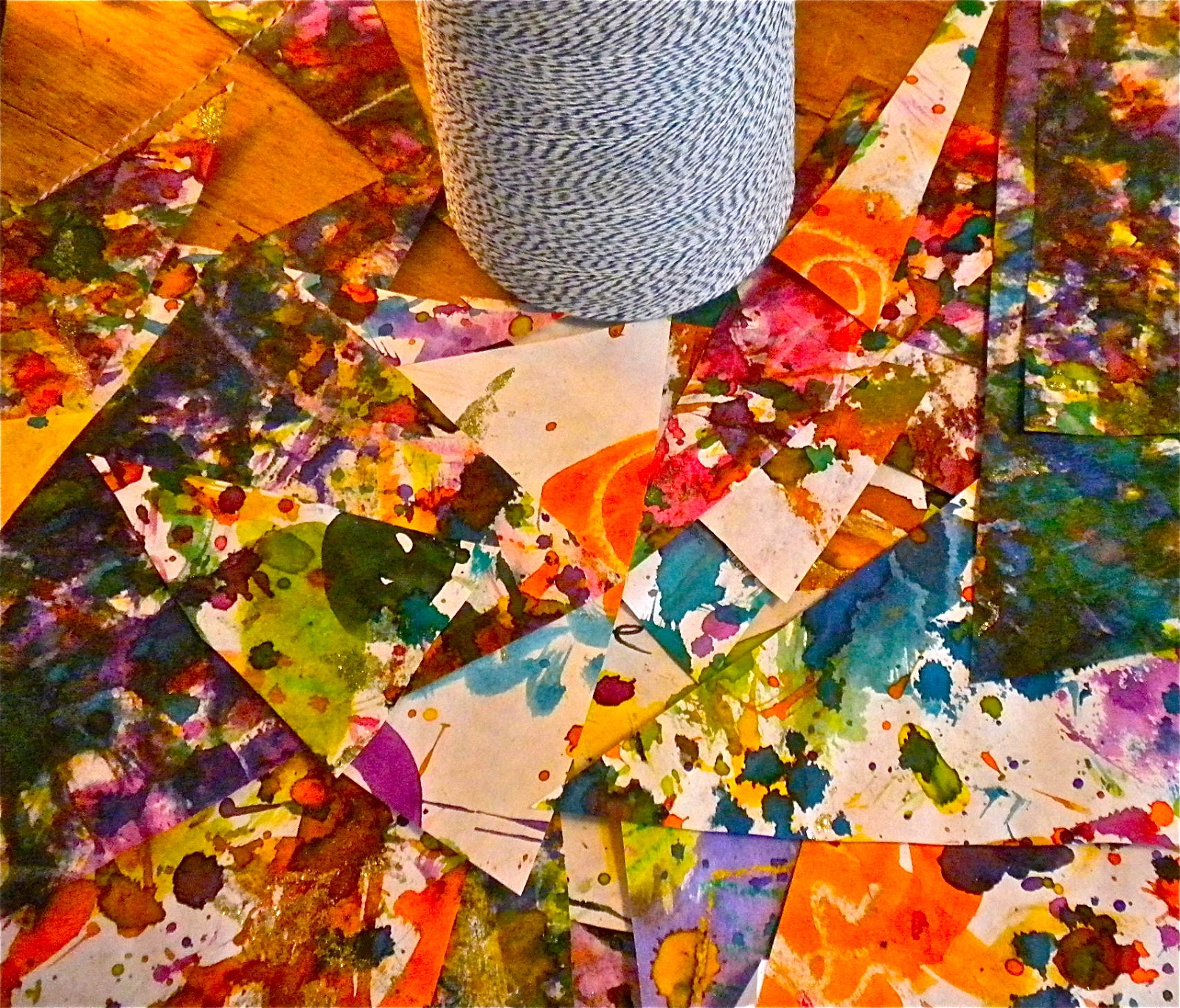 PAINTED PAPER PENNANTS | Beehive Art Studio