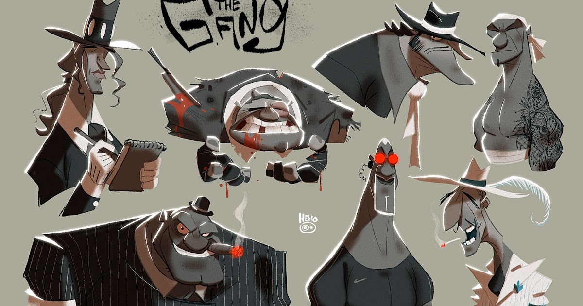 hebro character design: -THE GANG-