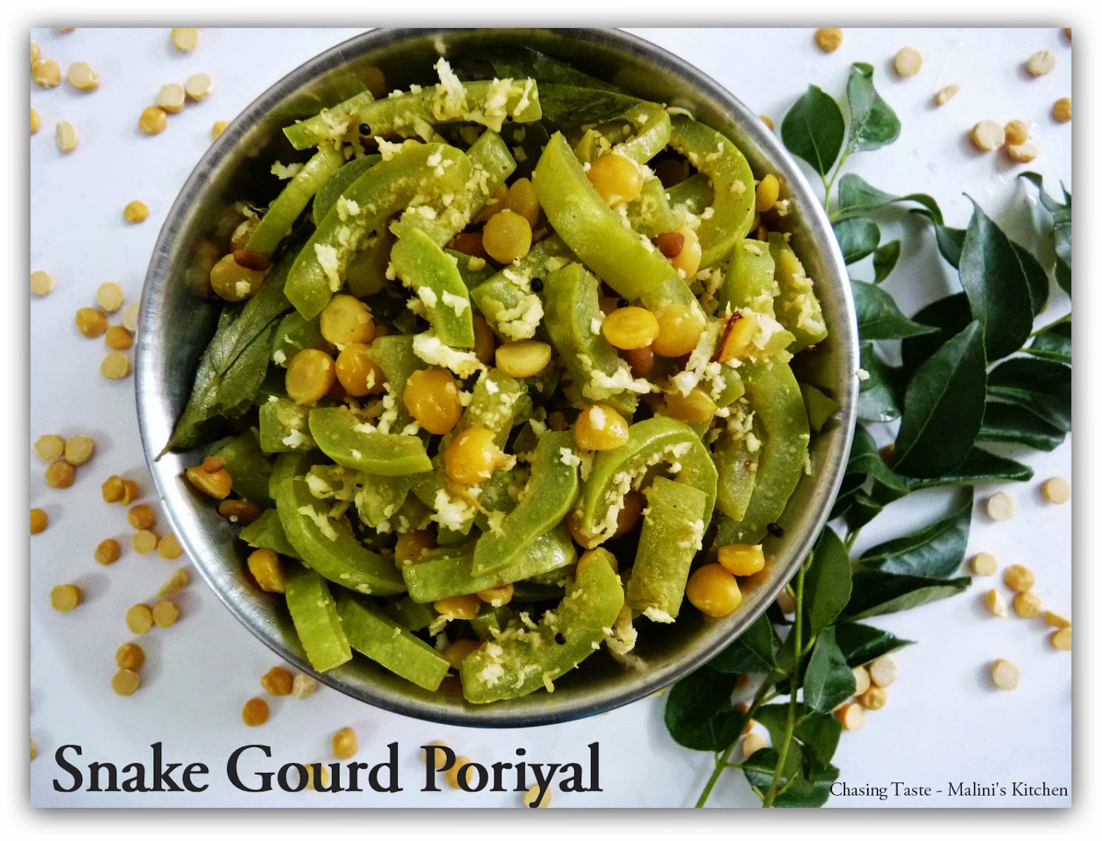 Chasing Taste: Podalangai Poriyal - Snake Gourd Stir Fry