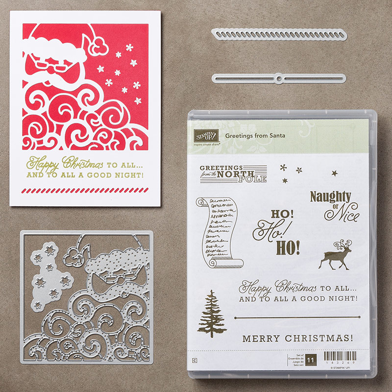 TxStampinSharon: Greetings from Santa & Detailed Santa Thinlits Dies by ...