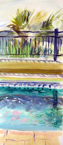 Indigo Blah: Sketch, tonal study, colour study, painting.