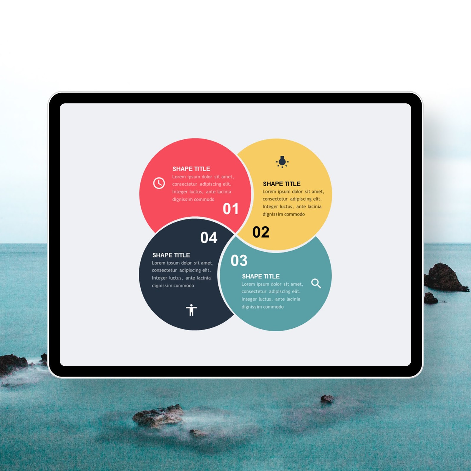 Overlap Circle Rotation PowerPoint Templates - PowerPoint Free