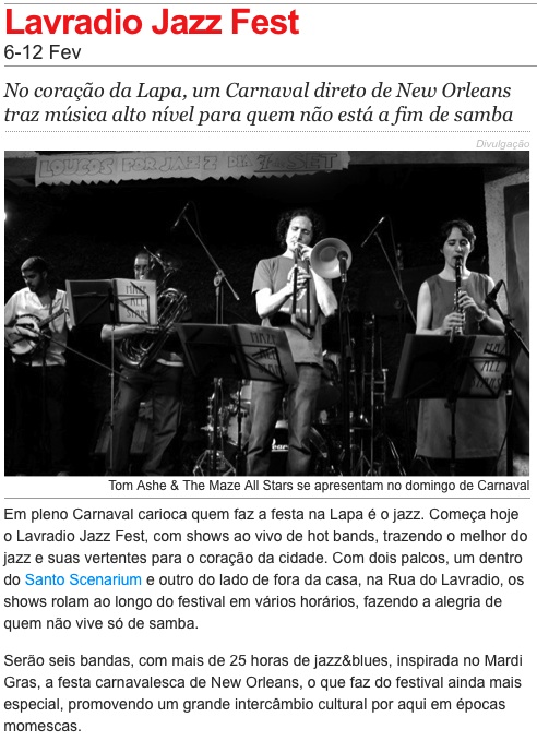 Tom Ashe: fevereiro 2013