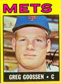 Greg Goossen: Mid Sixties Mets Catcher Turned Hollywood Actor (1965 - 1968)