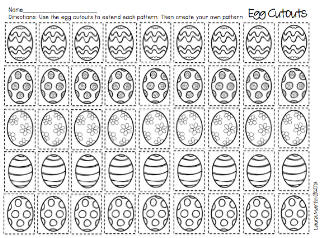 Classroom Freebies Too: Easter Egg Patterns