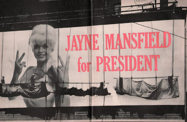 The White House or Bust: Jayne Mansfield for President, 1964 ~ Vintage ...