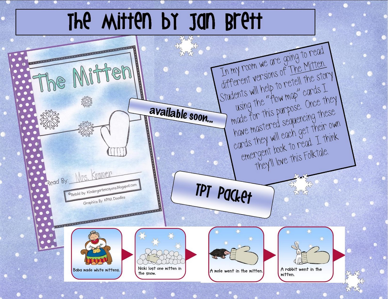 Kindergarten Crayons: Come Into My Mitten