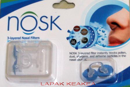LAPAK KEAKEA: MASKER FILTER HIDUNG NOSK