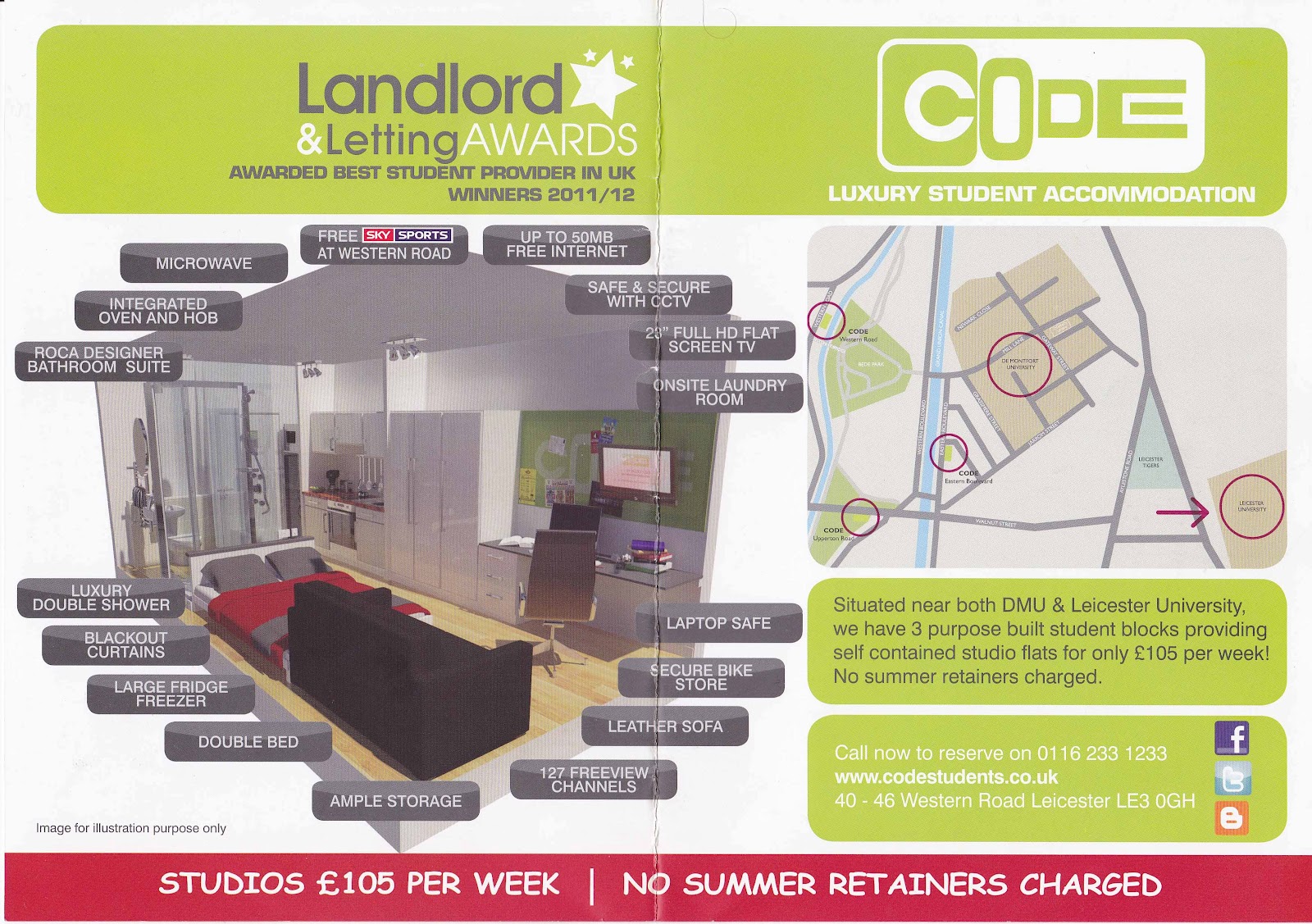 Dead Space: Unused Space in Leicester: Code Student Housing