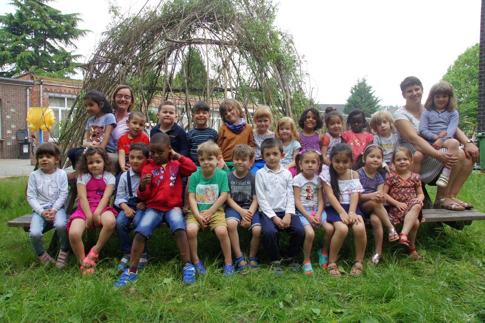 De boomhut: Klasfoto's