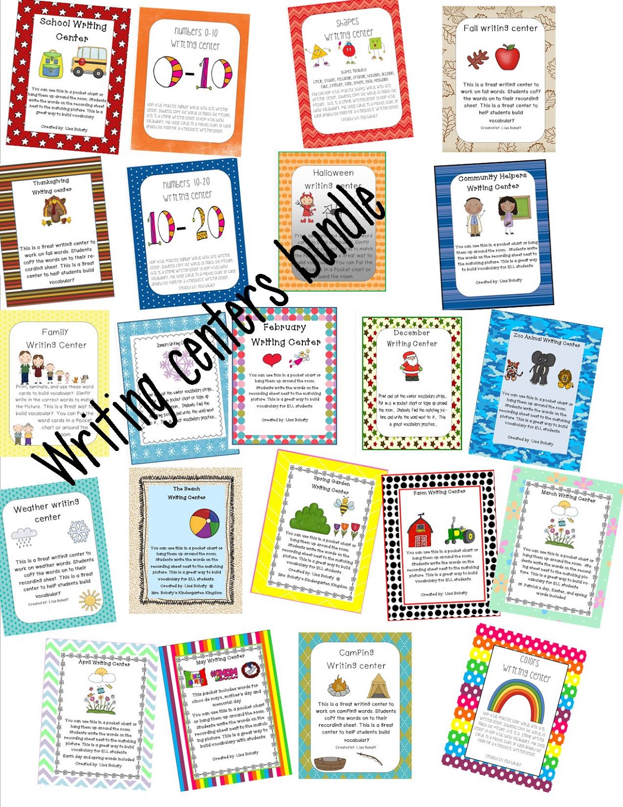 Mrs. Bohaty's Kindergarten Kingdom: Literacy Work Stations-Making ...