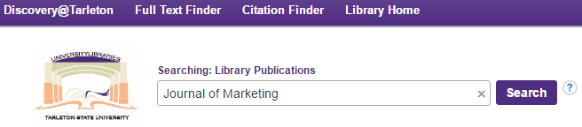 Library Online Lounge - Tarleton Libraries: Full Text Finder and ...