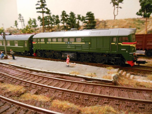 Soviet model train layout