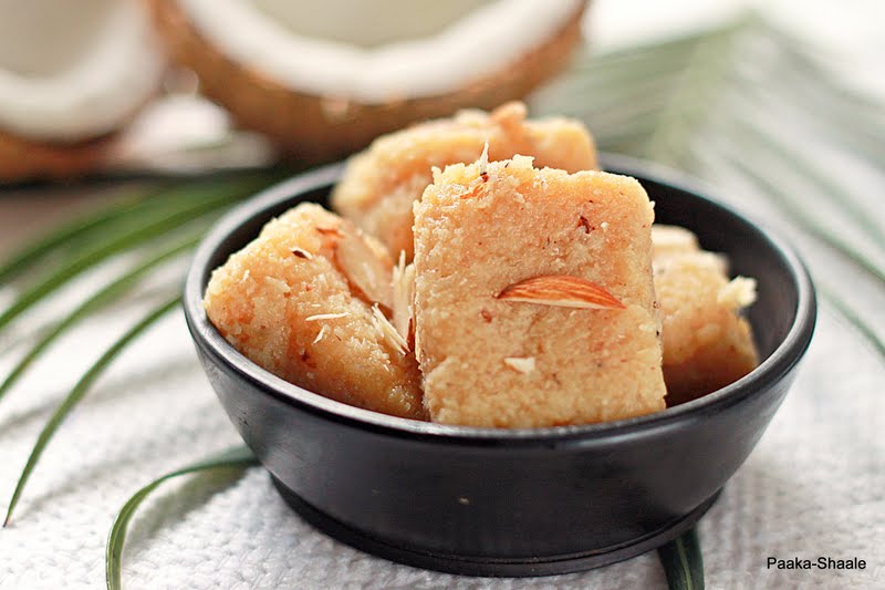 Paaka-Shaale: Kobbari mithai- coconut fudge