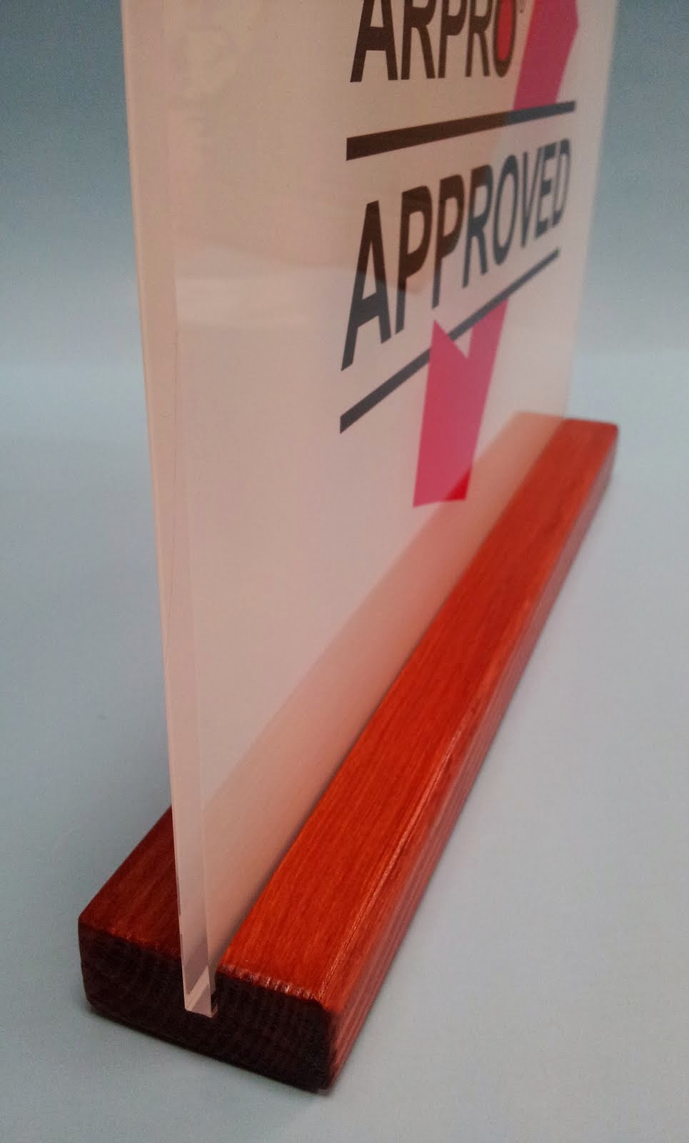 The Green I Signs Blog: Free standing approved supplier plaques on ...