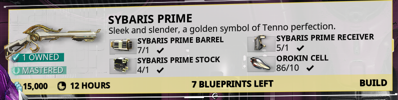 Ackbar's Tenno Report: Review: Sybaris Prime and Dex Sybaris (U24.4.3)