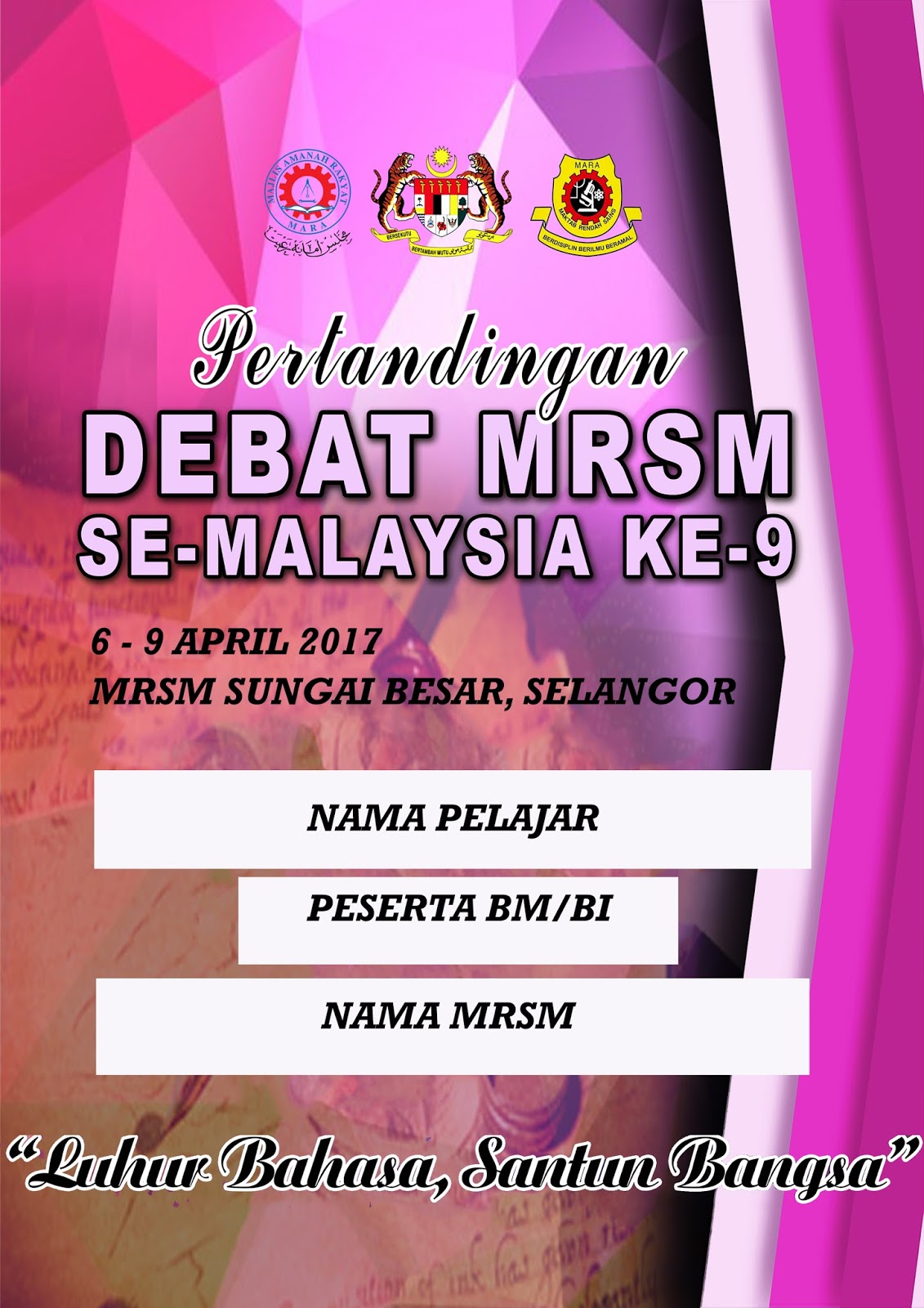 TAG NAMA ~ debatmrsm2017