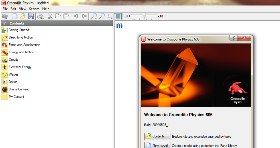 Pembuatan & Penggunaan Software Crocodile Physics