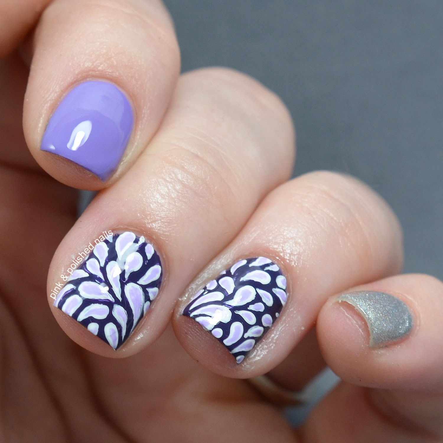 Pink & Polished: Tear Drop Patterned Nails