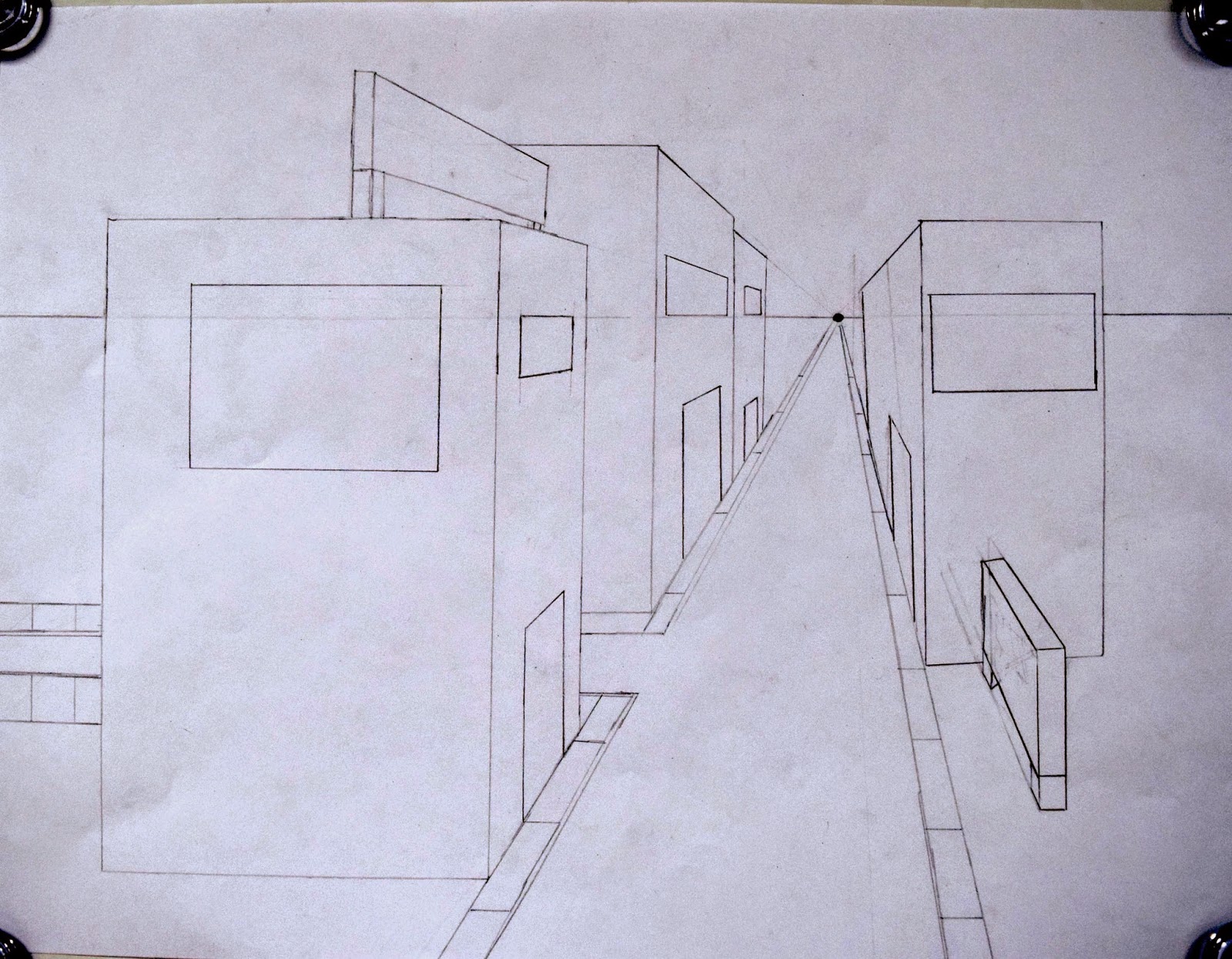 One-Point Perspective City Streets (5th) | Art with Mrs. Nguyen