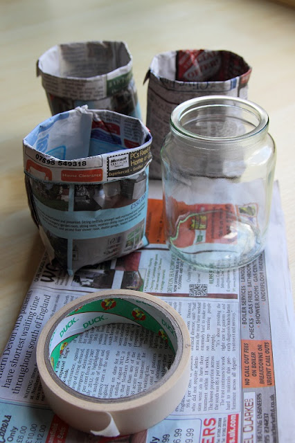 Newspaper Plant Pots