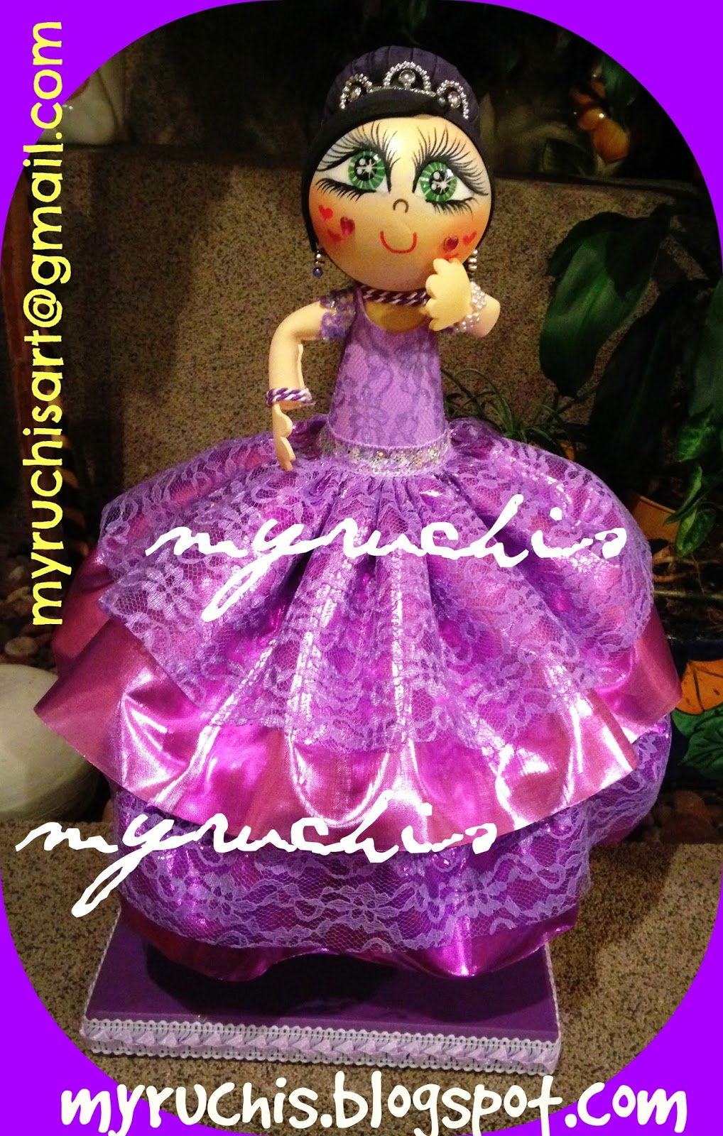 Myruchis: Centros de Mesa Descendientes Disney. Princess Mal
