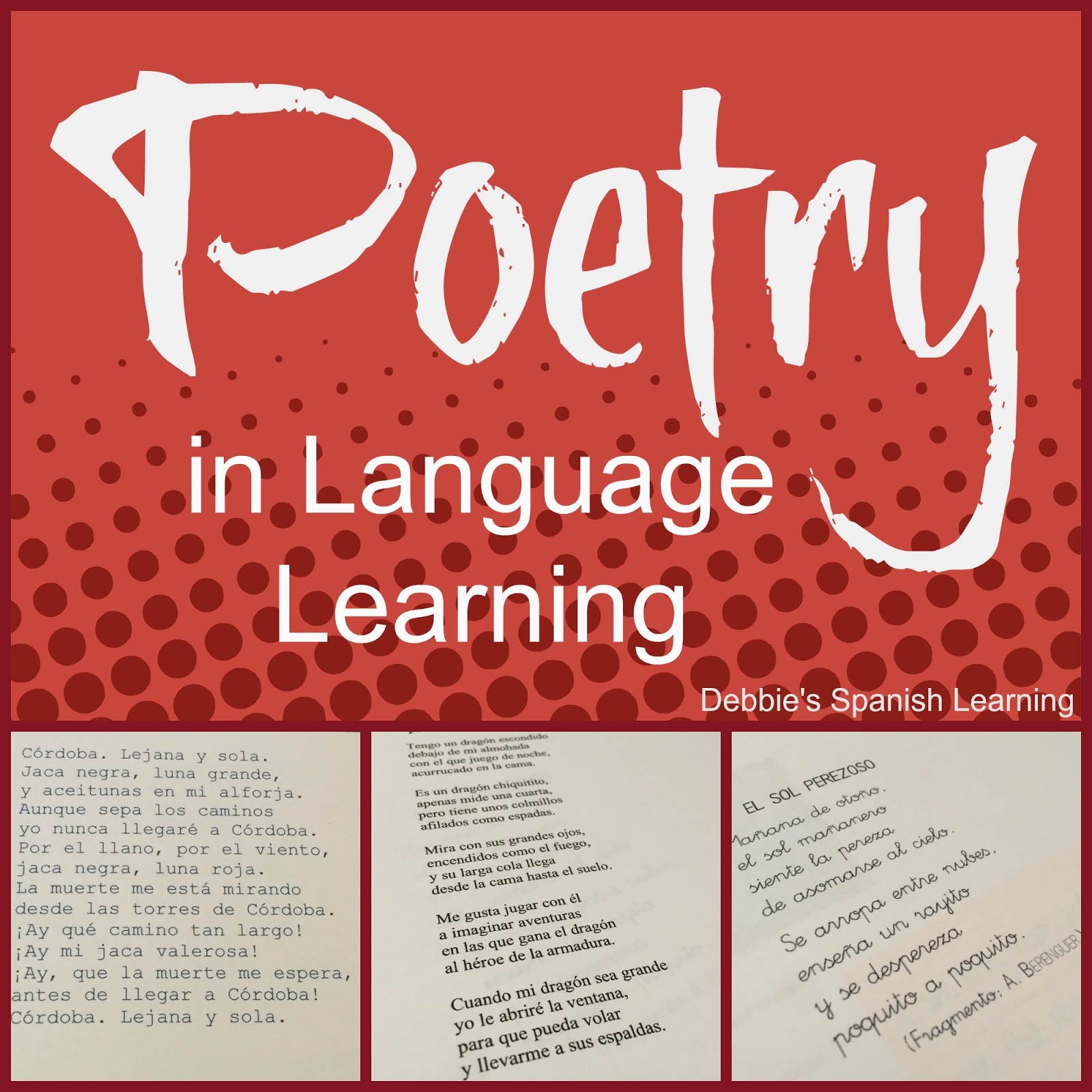 Debbie's Spanish Learning: Poetry in Language Learning