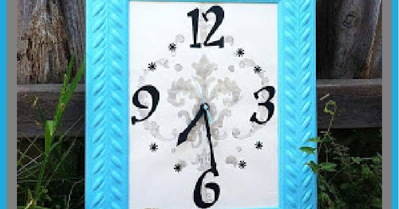 DIY And Household Tips: Turn A Picture Frame Into A Cute Clock