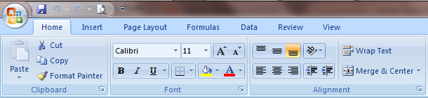Interface Microsoft Excel 2007 - Traveling Murah