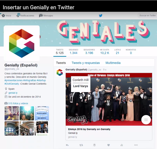 Crea y aprende con Laura: Cómo insertar tu Genially en un tuit y que sea interactivo @genially_es