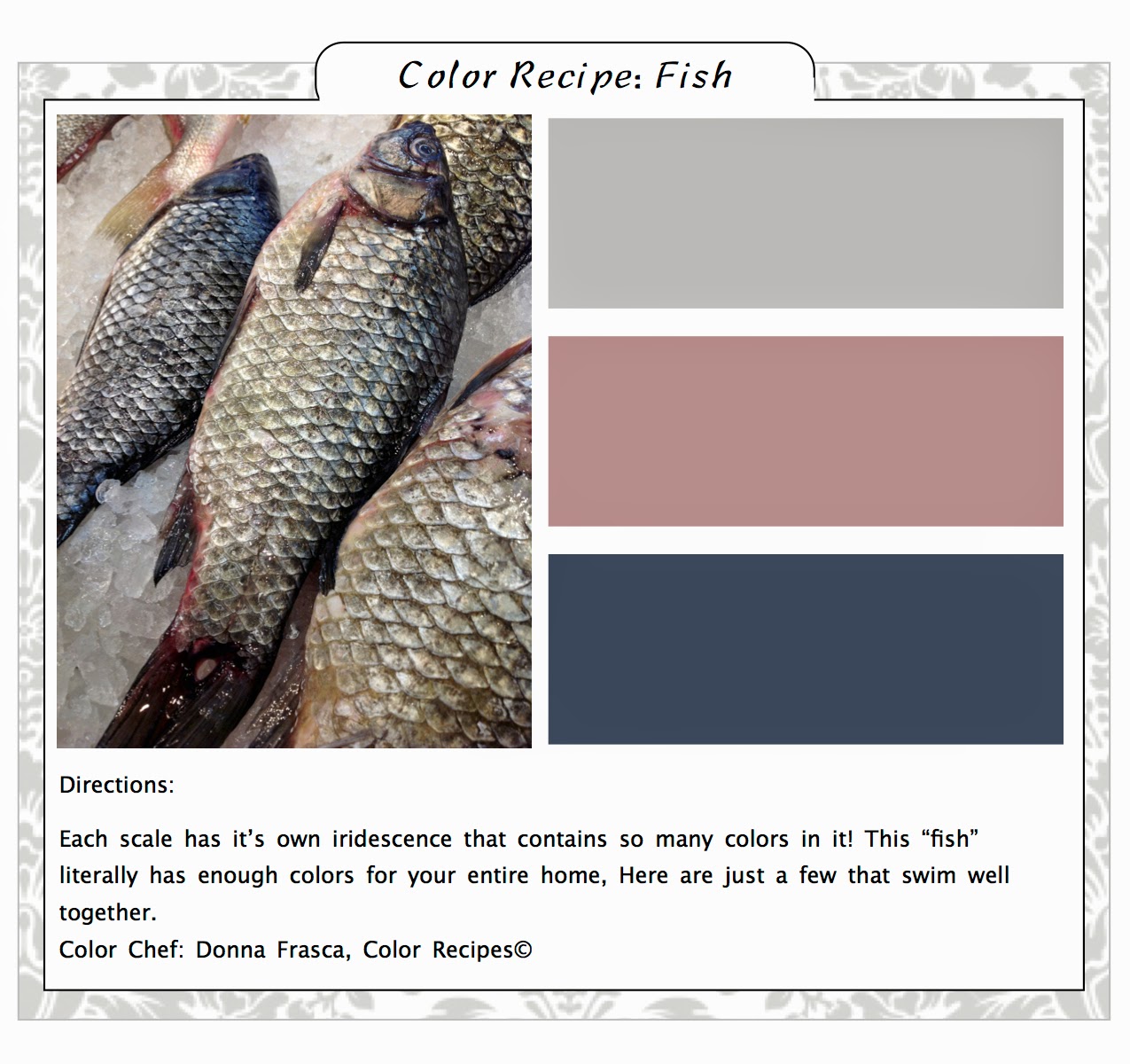 Color Recipes: One Fish, Two Fish, Gray Fish, Blue Fish