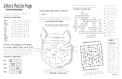 Vroo Speak: Alice's Puzzle Page