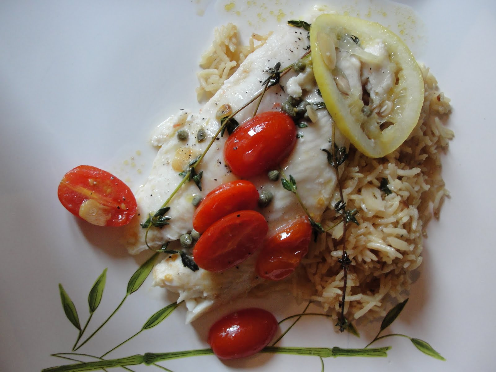 Friande: Pangasius with Cherry Tomatoes and Capers