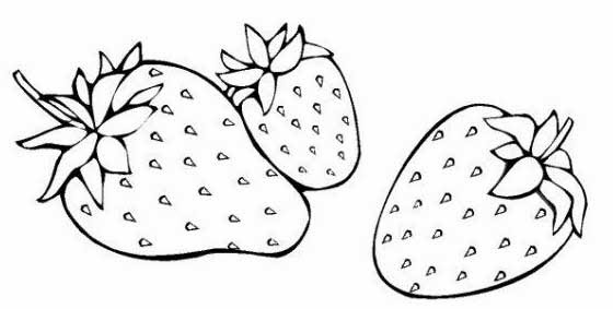 Moldes de morangos para imprimir - Formando Alunos