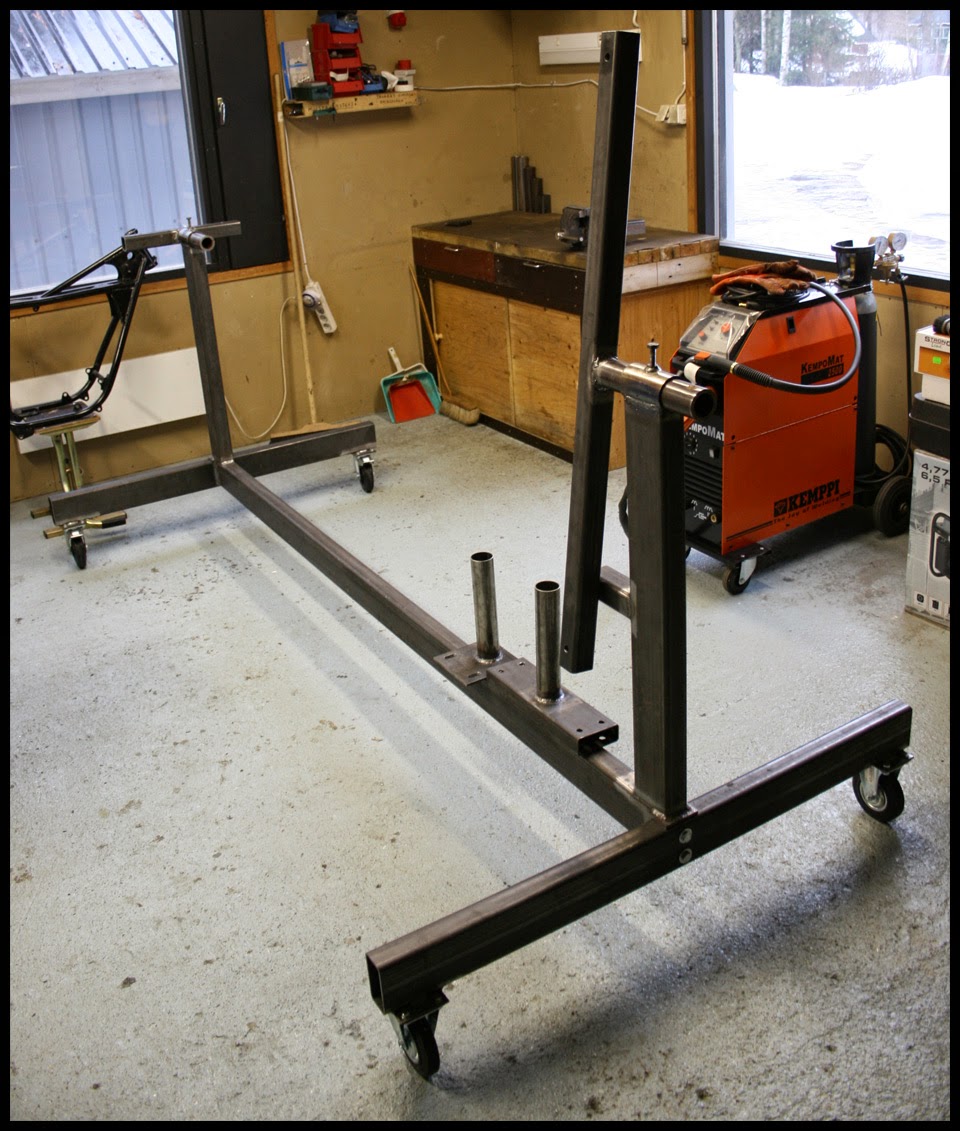 Marko's Workshop: Rotisserie for my Bug's body and pan - '65 VW Typ-1