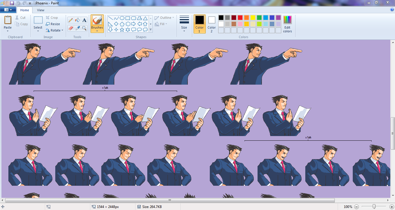 Phoenix Wright Sprites
