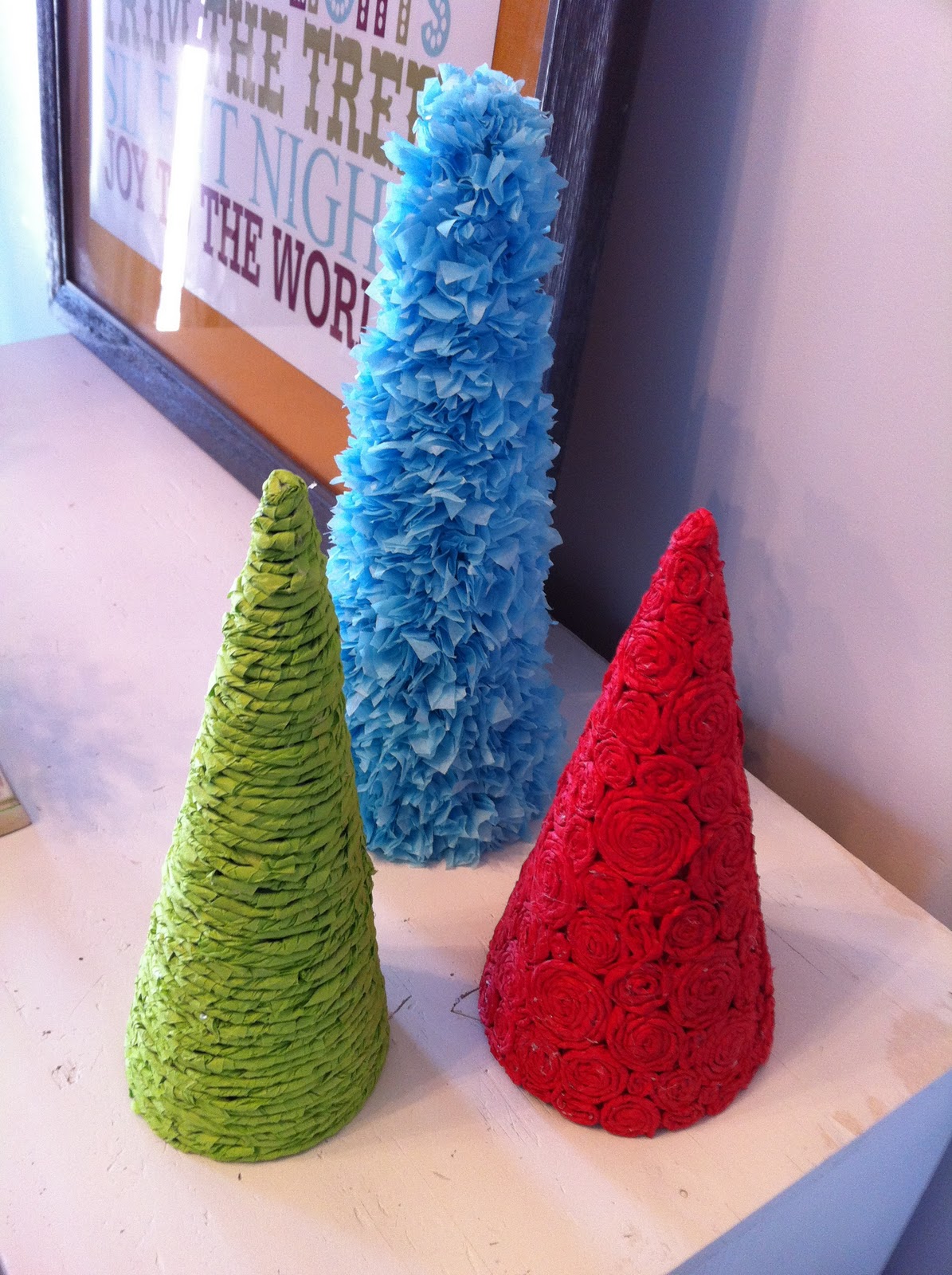 A Painted Nest: DIY | Tissue Paper Cones