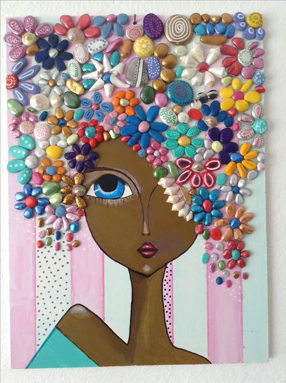 19 Mejores ideas para hacer adornos con piedras de río ~ Mimundomanual